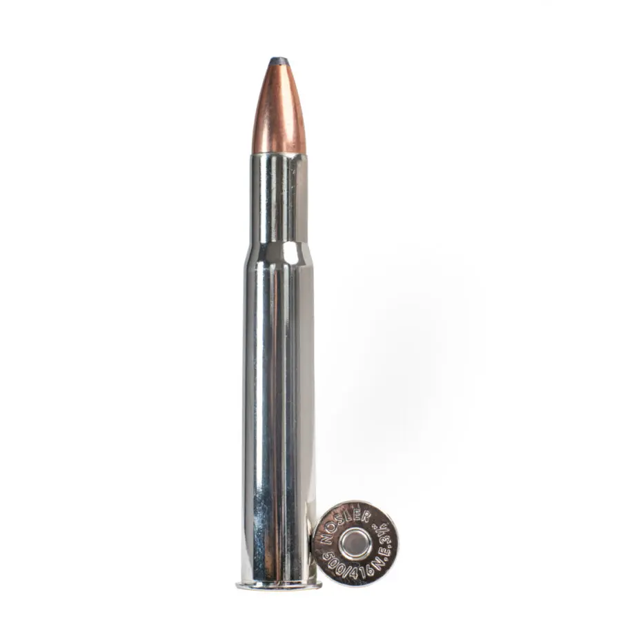Nosler Safari 500/416 Nitro Express 400gr Partition Ammo - 10 round box ...