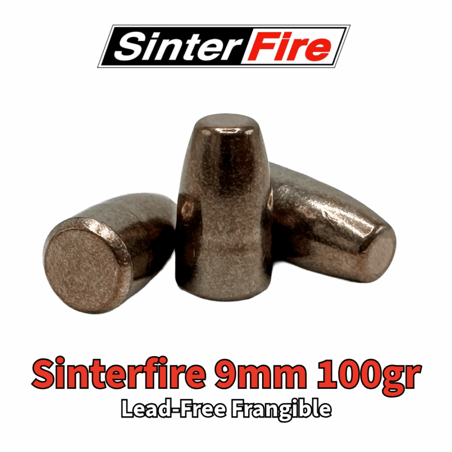 Sinterfire 9mm (.355") 100gr RHFP Lead-Free Frangible Bullets - 250 ct ...
