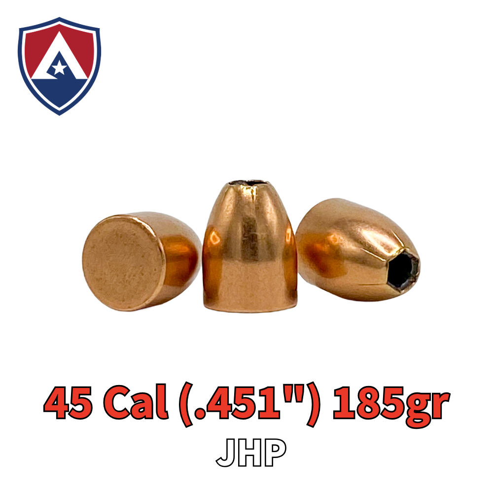SCI 45 Cal (.451") 185gr JHP - 250 ct - Raven Rocks Precision