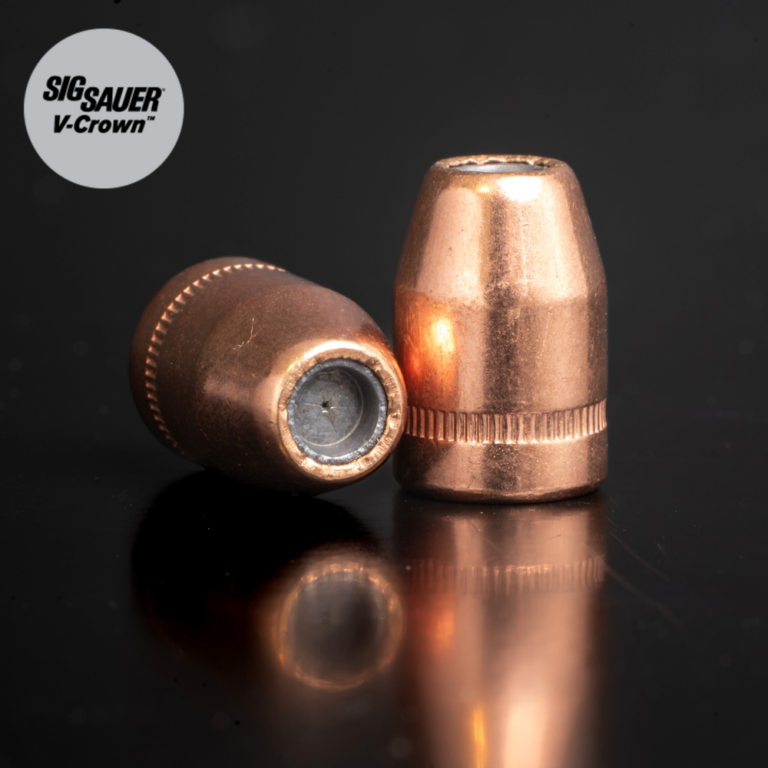 Sig Sauer 38 Cal (.357) 125gr JHP V-Crown Bullets - Raven Rocks Precision