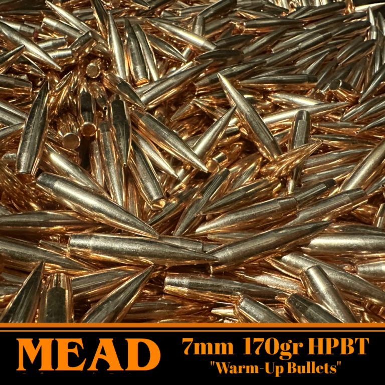 Mead 7mm (.284") 170gr HPBT "Warm-up" Bullets - 250 ct - Raven Rocks ...