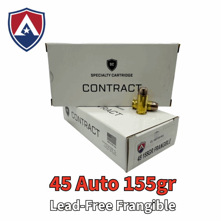 Atlanta Arms 45 Auto 155gr lead-free frangible ammunition - Raven Rocks ...
