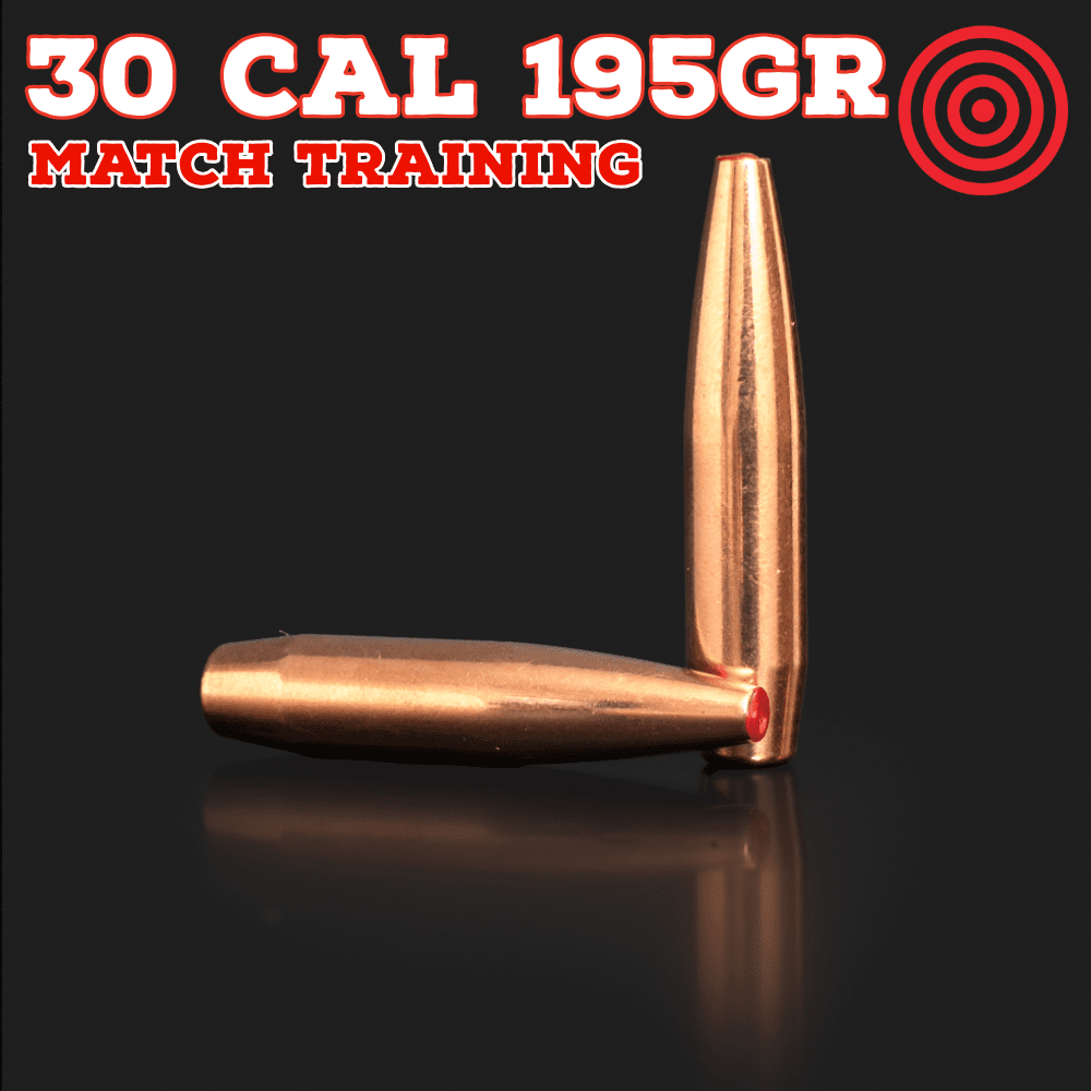 30 Cal (.308") 195gr Bullets - Match Training (seconds) - 250 ct ...