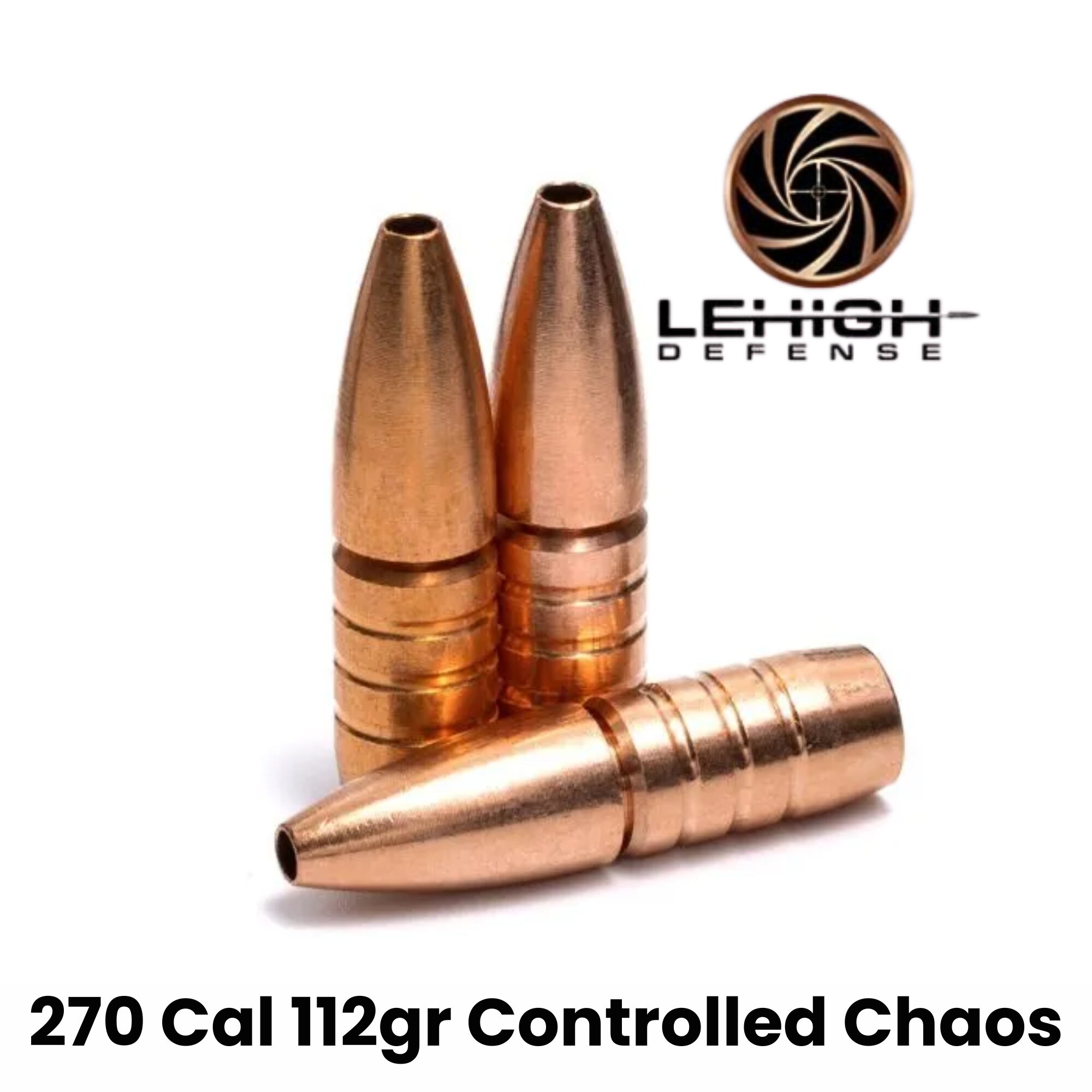 Lehigh Defense 270 (.277") 112gr Controlled Chaos Bullets - 250 ct ...