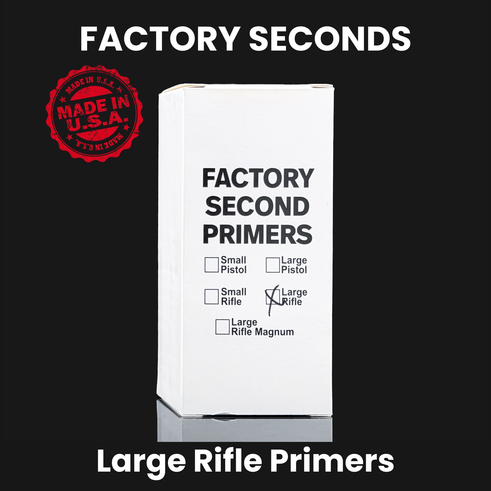 Large Rifle Primers - Factory Seconds (Free Shipping & HAZMAT) - Raven ...